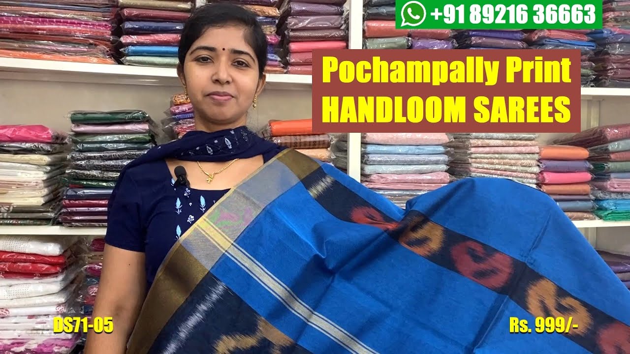 Pochampally Handloom Sarees | Cotton Sarees | Pochampally Print ...