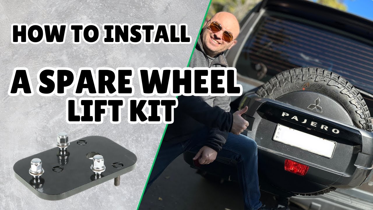 How To Install a Spare Wheel Carrier Lift Kit To Mitsubishi Pajero | NS ...