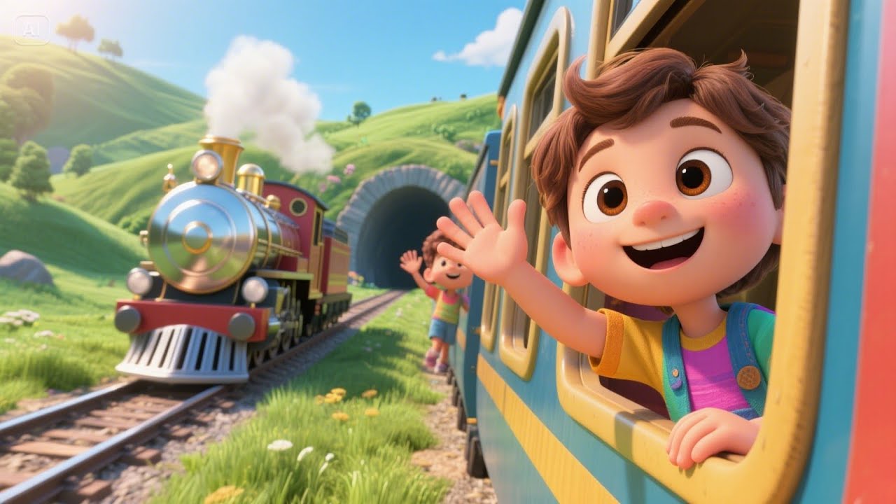 Steam Train Whistle Song | Exciting Train Song for Kids | All Aboard ...