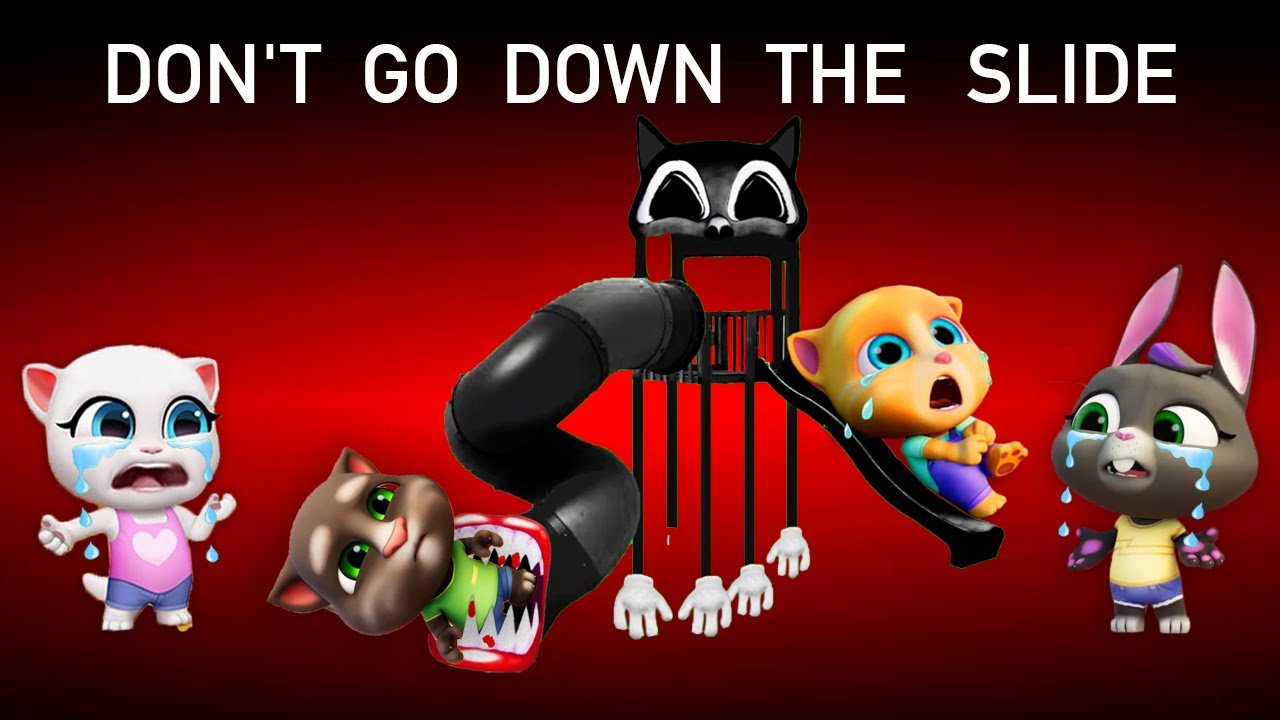 DON'T GO DOWN THE ANGELA SLIDE - My Talking Tom Friends - AMONG US ...