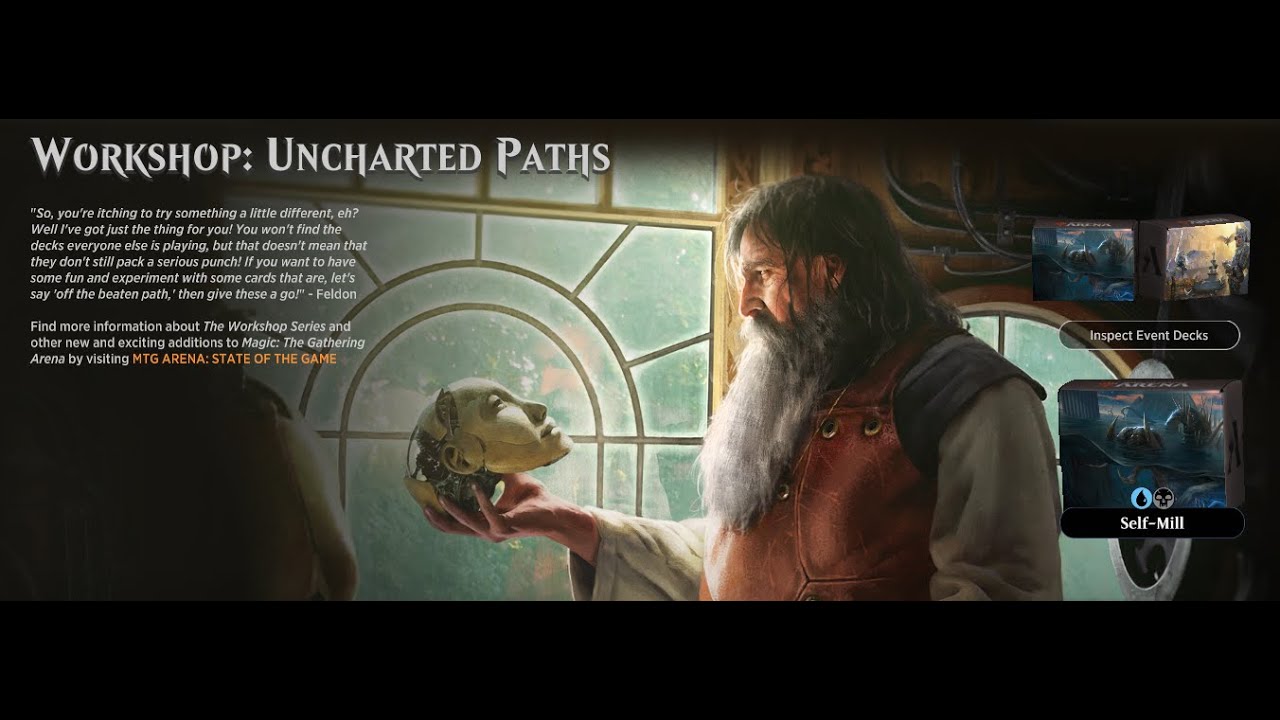 Workshop : Uncharted Paths | Self - Mill Deck | MTG Arena Event - YouTube
