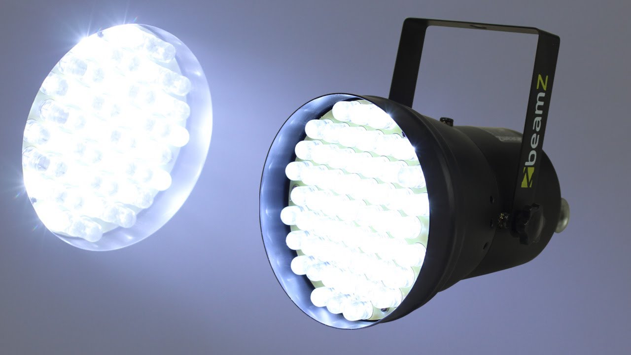 Beamz Par36 White LED Par Can - YouTube