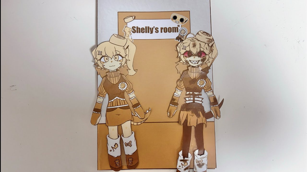 🐚Paper diy🐚 Dandy’s world shelly paperdoll +tutorial! - YouTube