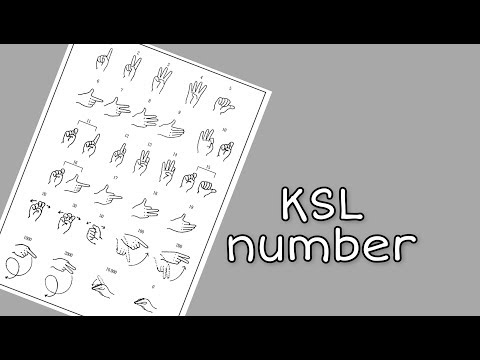 숫자수화 - signing numbers  (korean sign language)