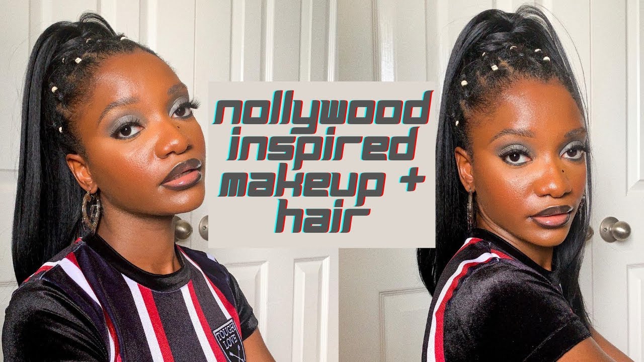 Early 2000s Y2k inspired makeup and hair tutorial - YouTube