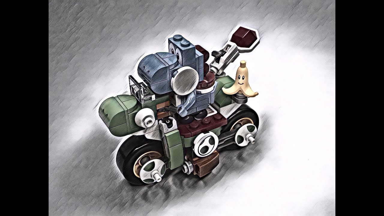 Lego with Nintendo Mario Kart Super Mario Yoshi Bike Build 72031 - YouTube