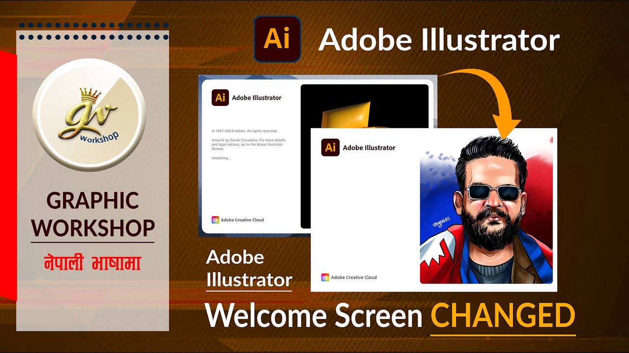 How to change the welcome screen or splash screen of adobe illustrator ...