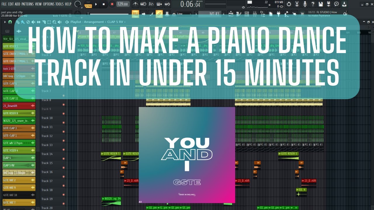 How to make a piano dance track in under 15 minutes - YouTube