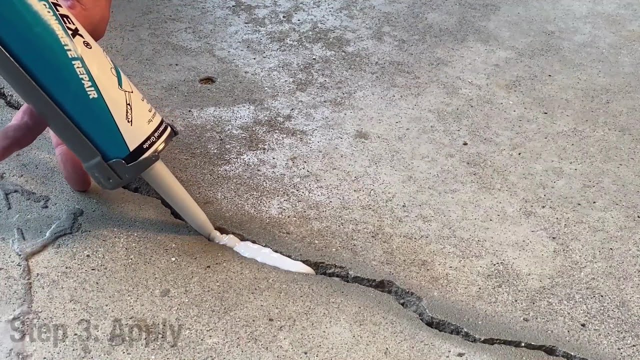 How to Repair Deep Concrete Cracks with Akonaflex Self-Leveling ...