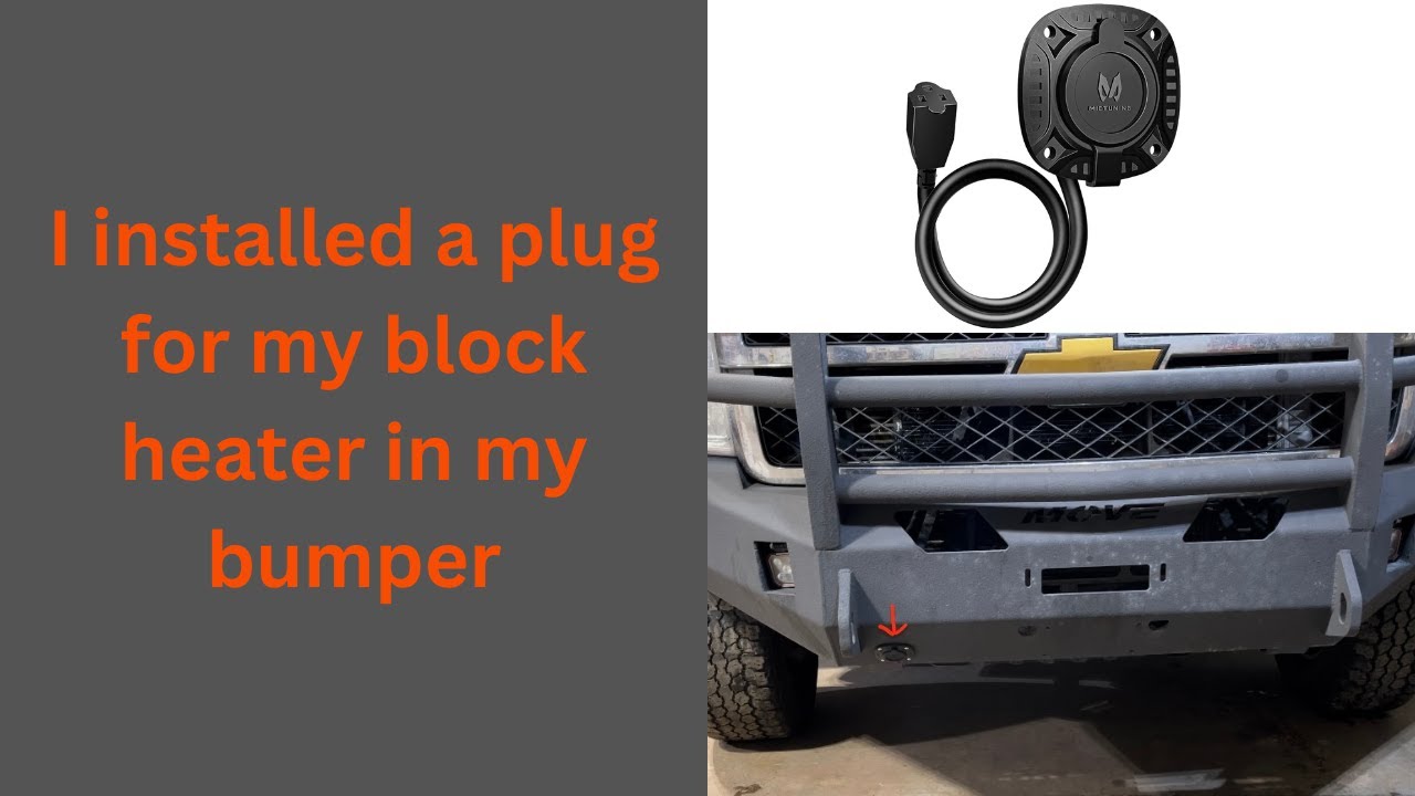 I installed a plug for my block heater in my bumper. on my 2013 ...
