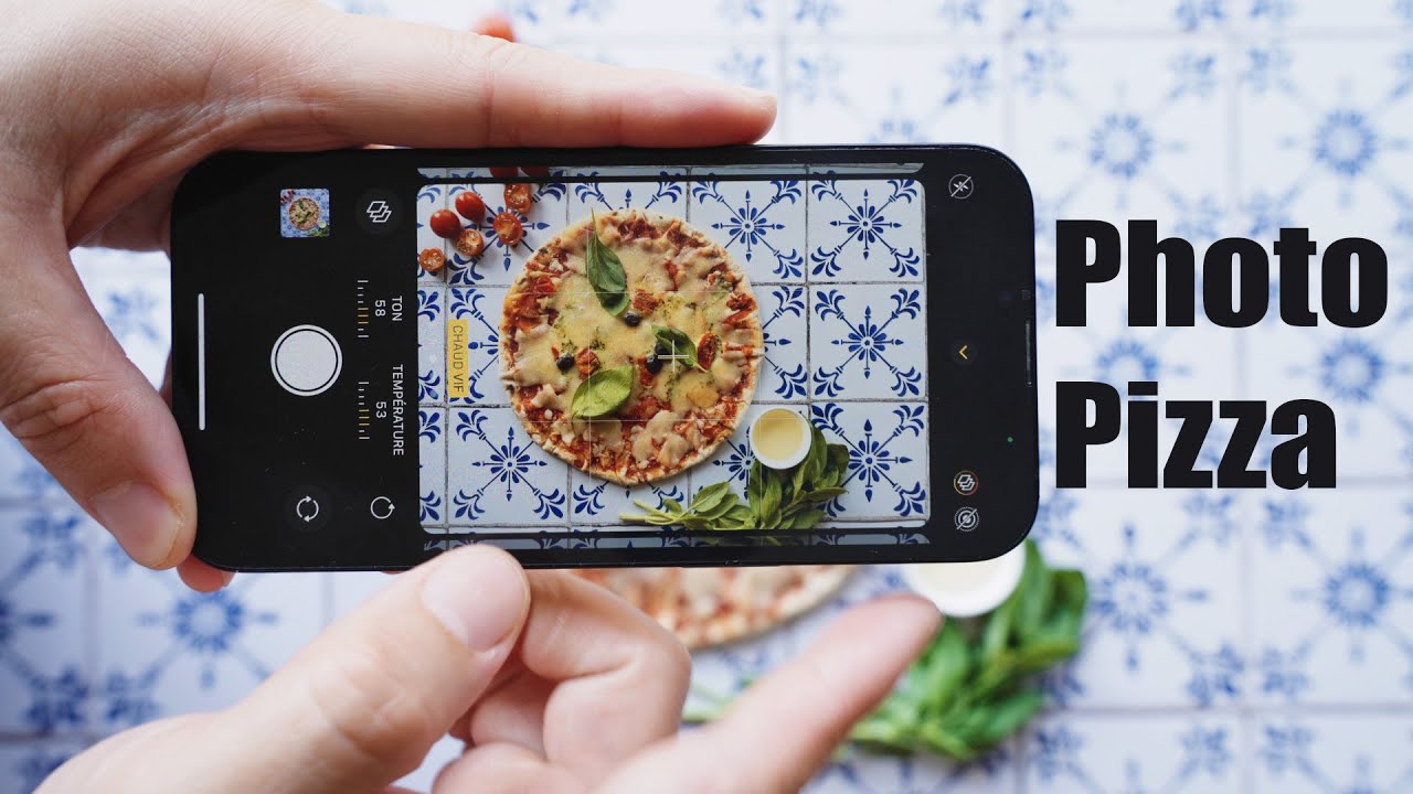 Comment faire des jolies photos de pizza avec un téléphone - YouTube