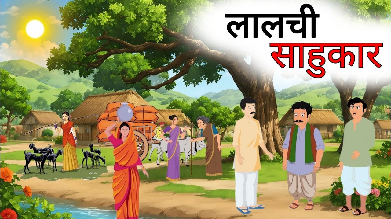 लालची साहुकार | Lalchi Sahukar | Hindi Moral Story | Hindi Cartoon ...
