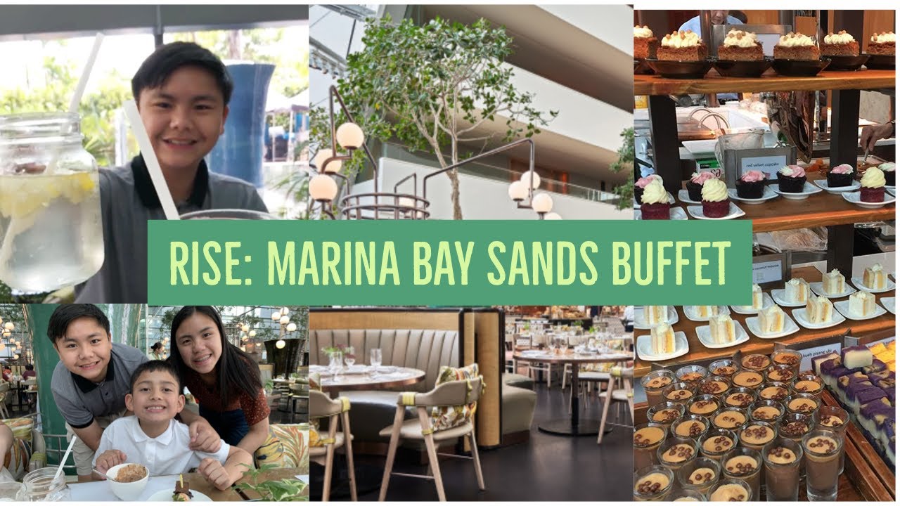 RISE Lunch Buffet Restaurant at the Marina Bay Sands Hotel!! (Tour, and ...
