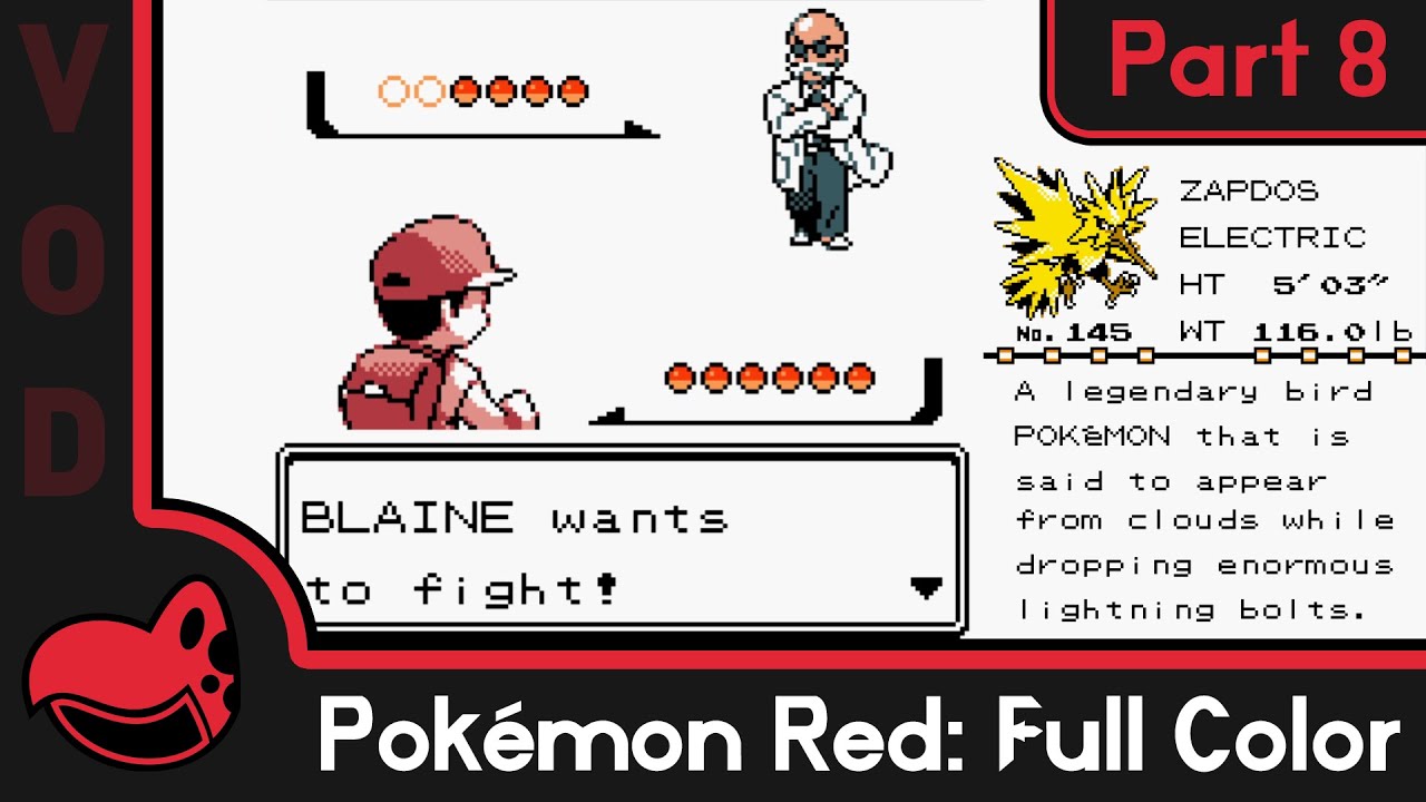 Pokemon Red: Full Color (Part 8) - A Thundering Applause Is Made When ...
