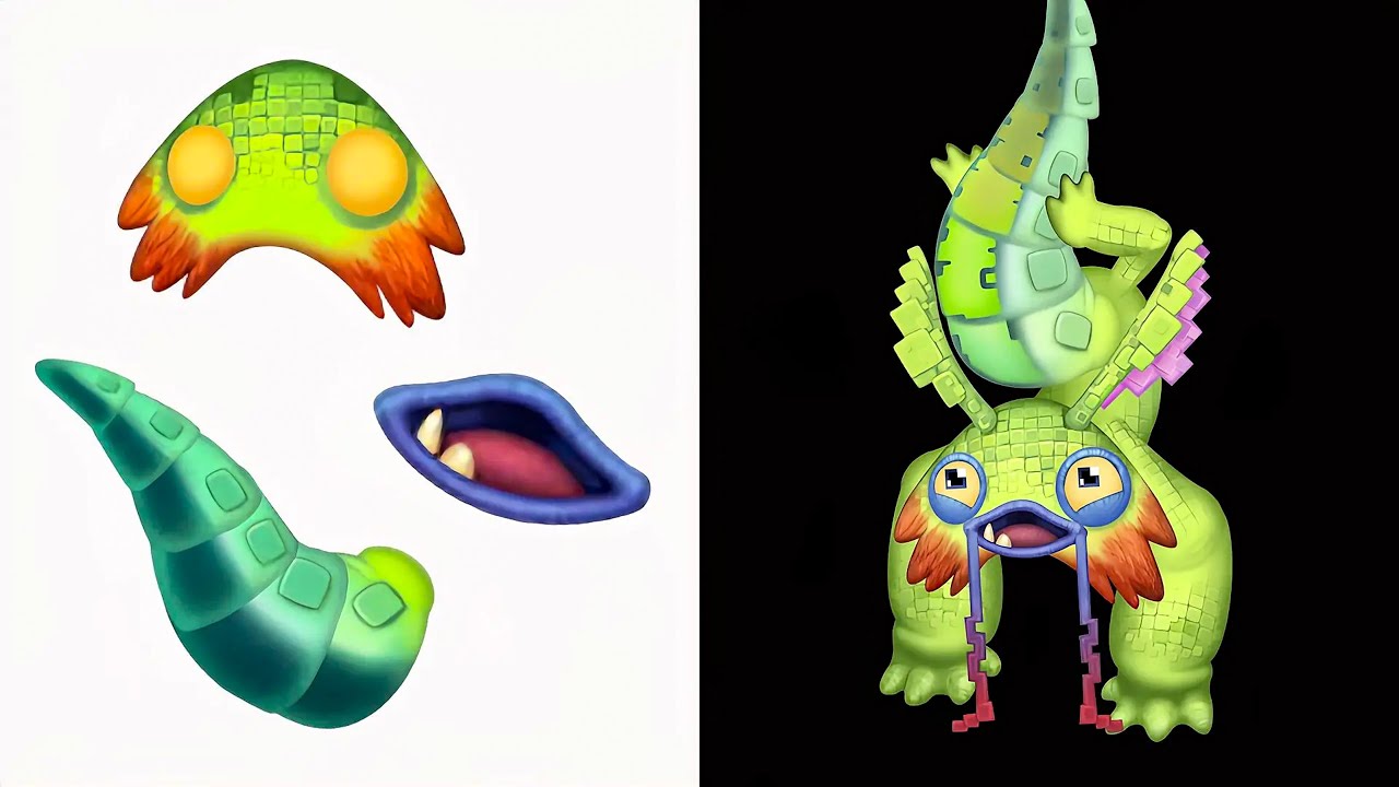Pixolotl - Monster Design - YouTube