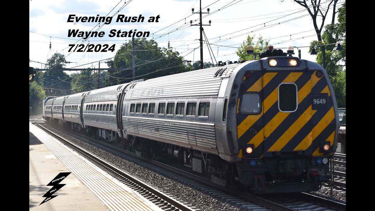 Evening Rush at Wayne Station (7/2/2024) - YouTube