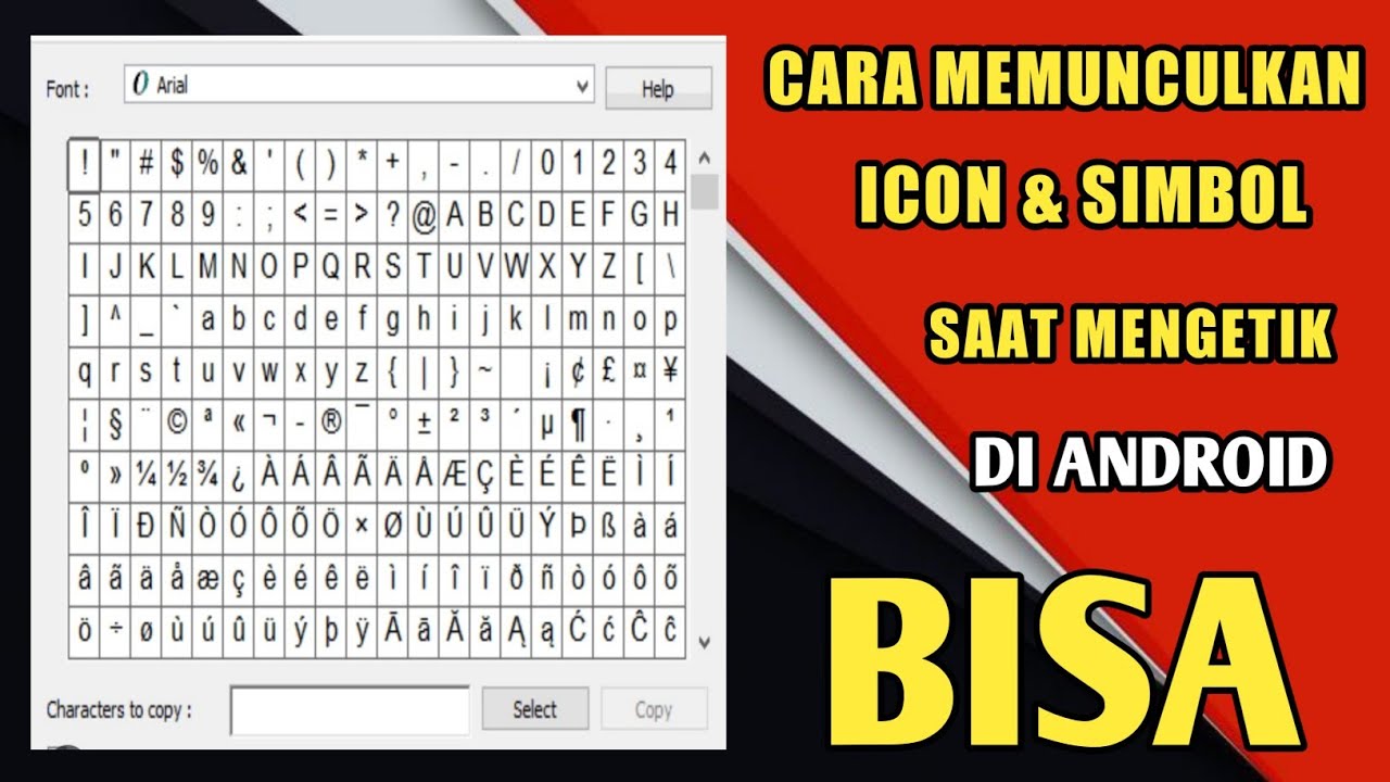 Cara menampilkan symbol atau icon saat menulis di Hp android - YouTube
