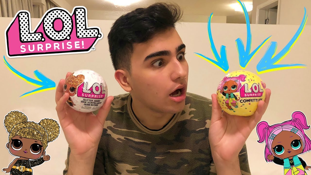 ABRINDO BONECAS LOL SURPRESA RARA GLITTER E CONFETTI POP??? - YouTube