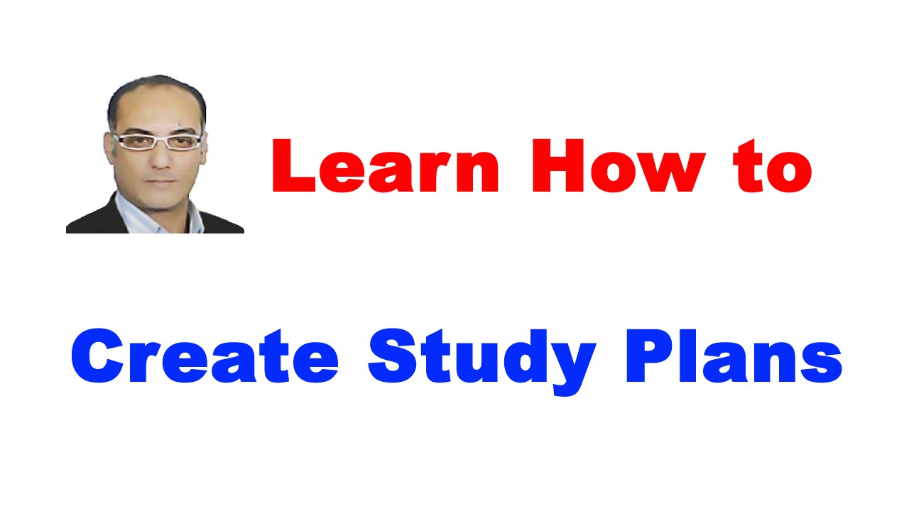 How to Create Study Plans - YouTube