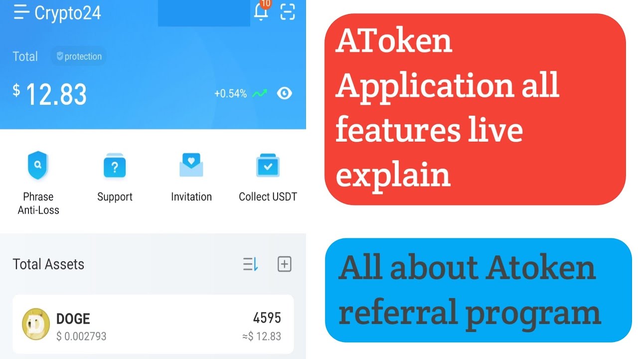 AToken wallet App All features live explain | how to deposit, withdraw ...
