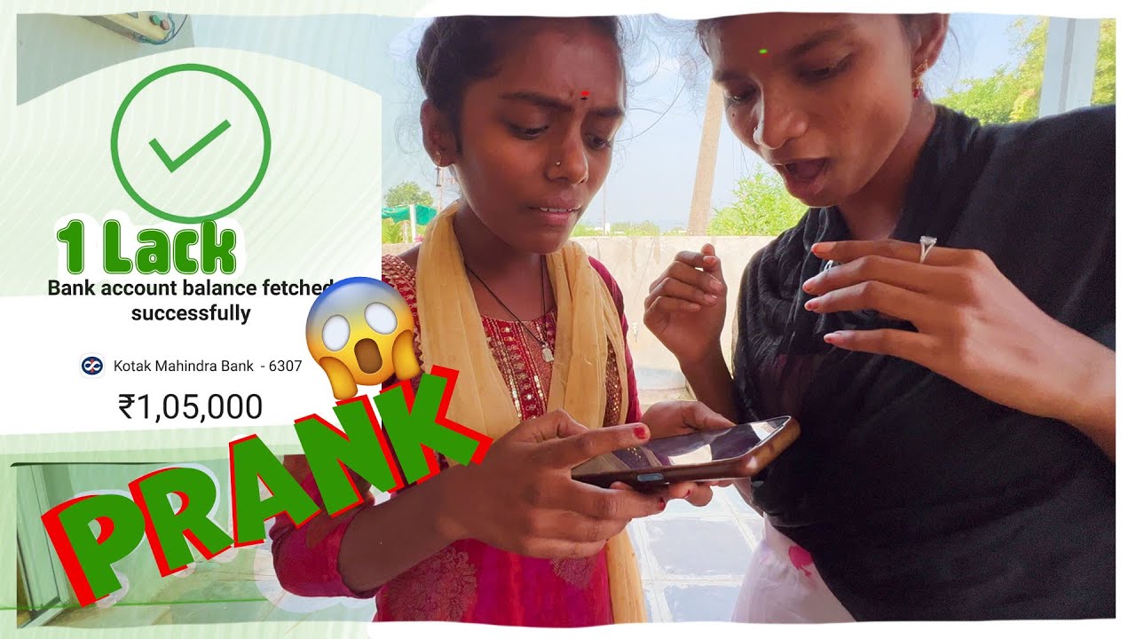 1 Lack Money😳 Deposit Prank on Sathwika 😂🤣😂 | Prank 2 - YouTube