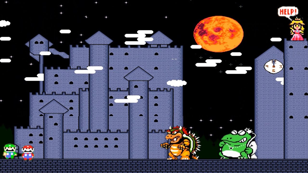 Super Mario Bros 2 HD REBOOT 100%: World 9: Amazing Bowser's Castle ...