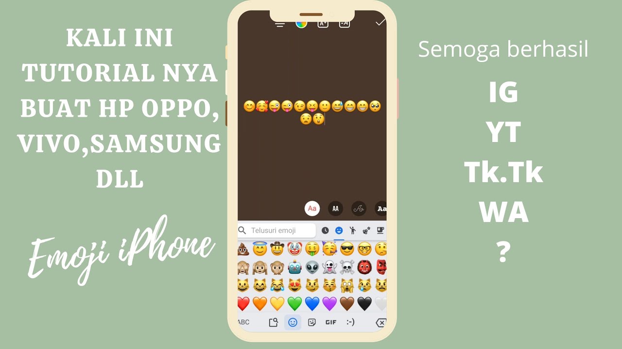 Baru Emoji Iphone Bisa Di Hp Oppo,Vivo, Xiaomi,Realmi,Samsung? - YouTube