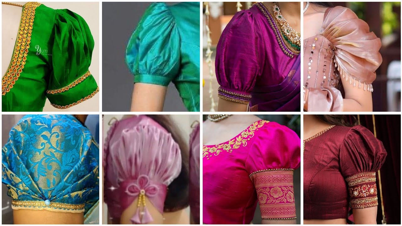 Latest Puff Sleeve Designs/Baju Ki Design/Blouse Sleeve Designs/Astin ...