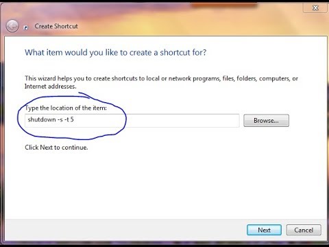 shutdown pc by command prompt (shutdown-s -t) or create bottom Icon ...