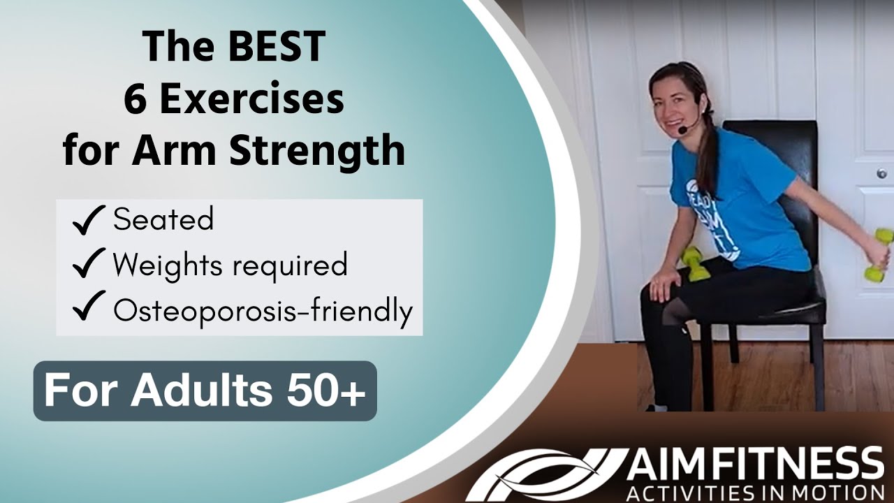 6 Upper Body Strength Exercises with Weights | Gentle Fitness for ...