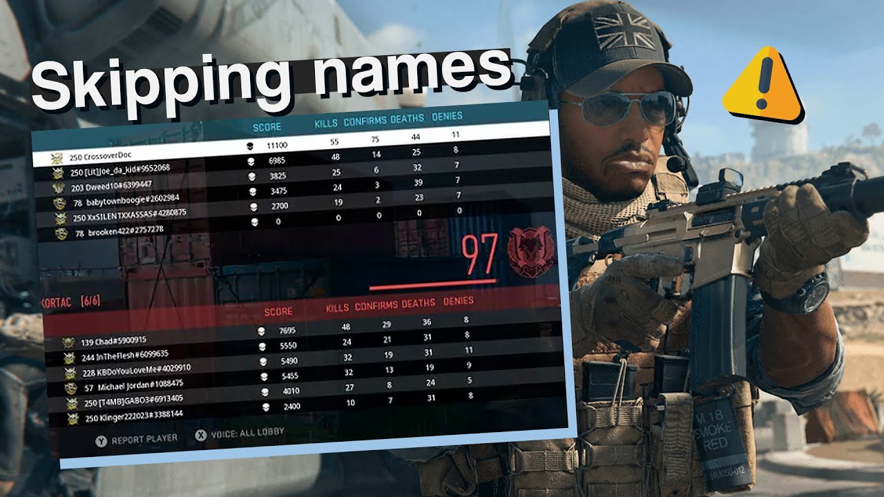 COD: Modern Warfare 2 scoreboard glitched or skipping players' names ...