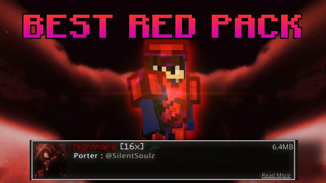 Best red texture pack for hive |MCPE| - YouTube