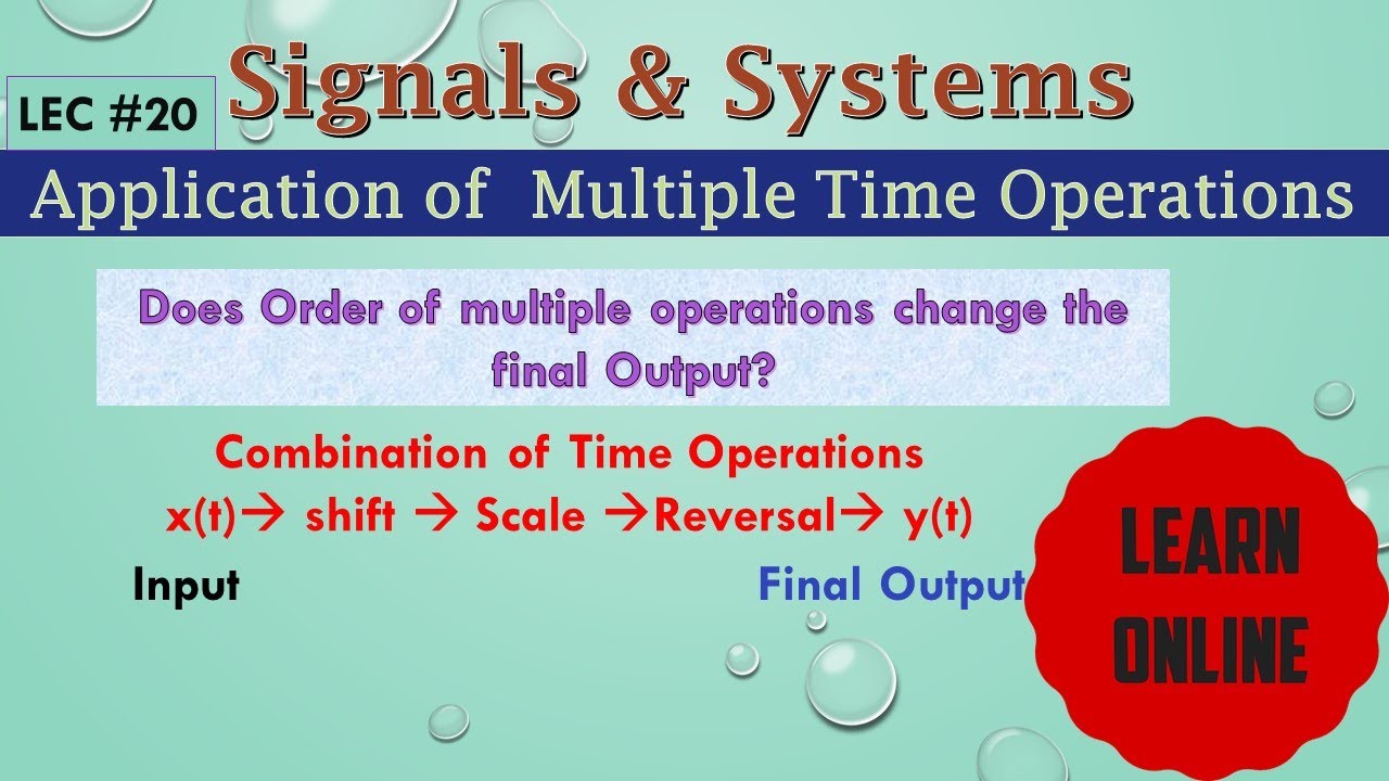 Combinations of Multiple Time operations on Signals - YouTube
