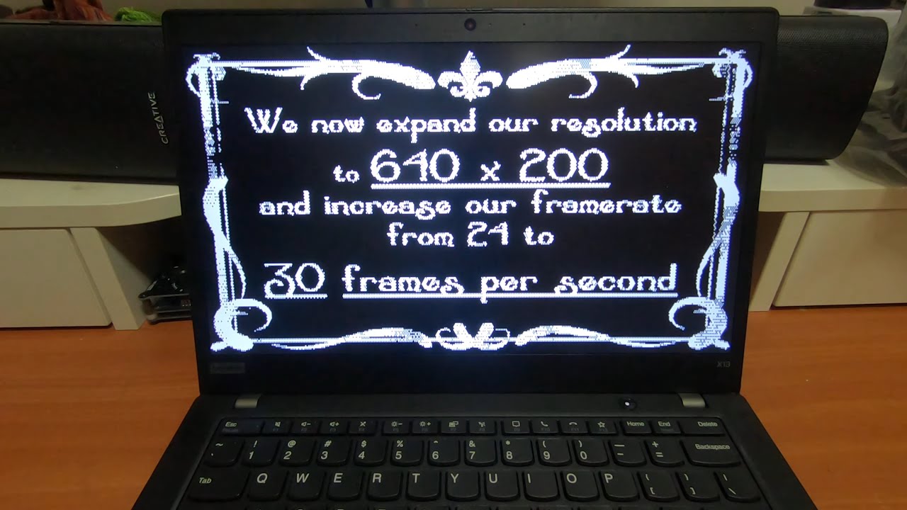 8088 Domination on 2020 Thinkpad X13 Gen 1 (Intel) running native MS ...