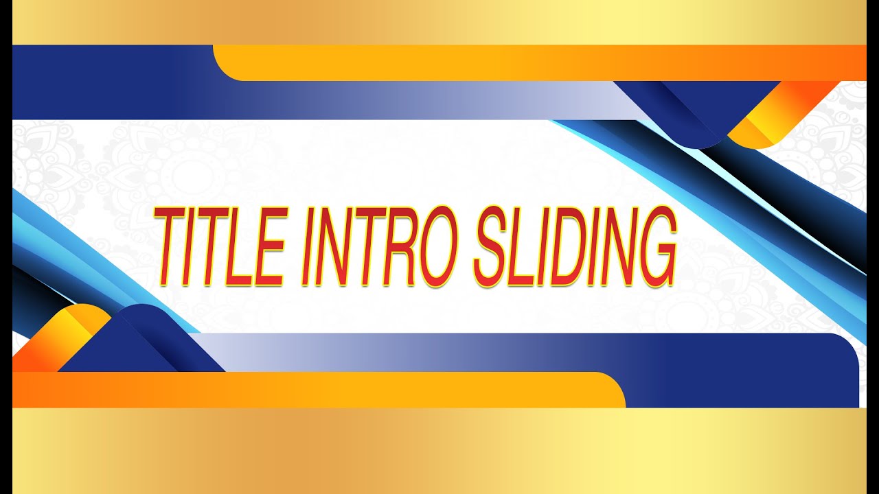 Title Intro Slide Effect | Intro Video Background | Slider - YouTube