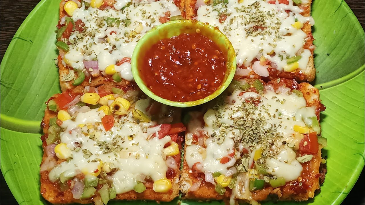 KIDS SPECIAL DELICIOUS TAWA BREAD PIZZA IN 5 MINUTES - YouTube