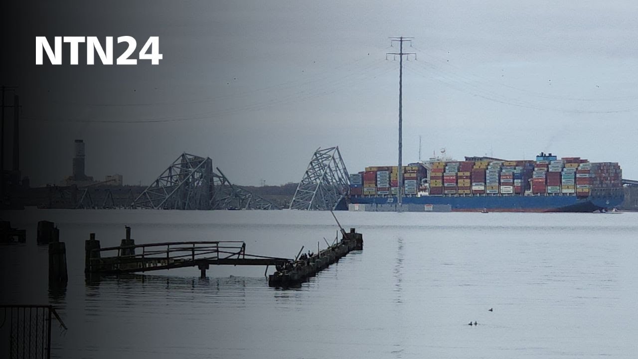 NTN24 en la zona: lo que se sabe del derrumbe del puente Francis Scott ...