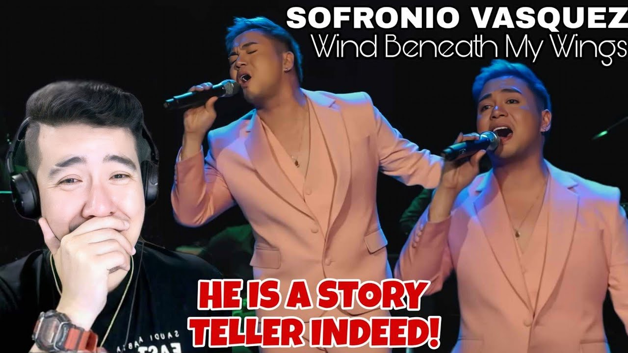 [REACTION] Wind Beneath My Wings | Sofronio Vasquez Live In Concert - YouTube