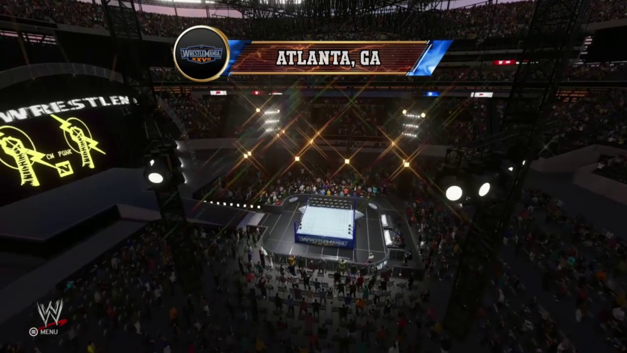 WWE 2K20 - CM Punk ‘11 (Nexus) entrance in wrestlemania 27 arena - YouTube
