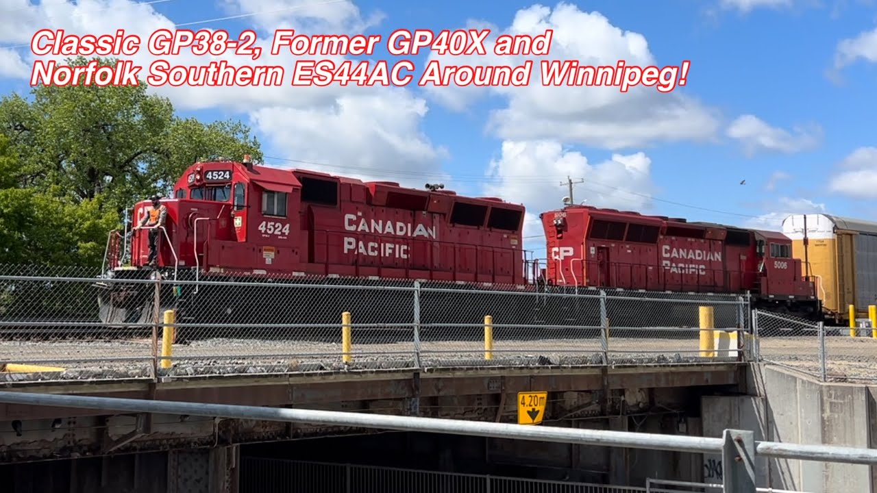 Classic GP38-2, Former GP40X and Norfolk Southern ES44AC Around ...