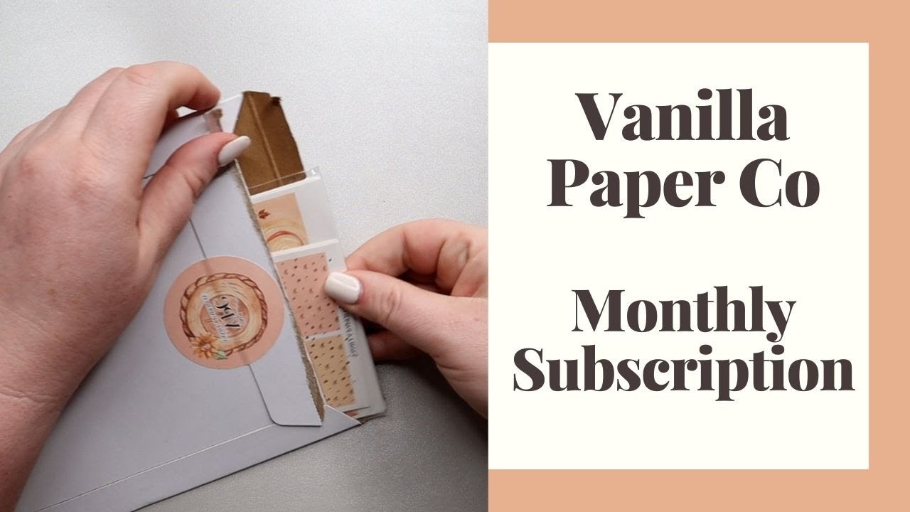 Vanilla Paper Co Monthly Sticker Subscription Unboxing - YouTube