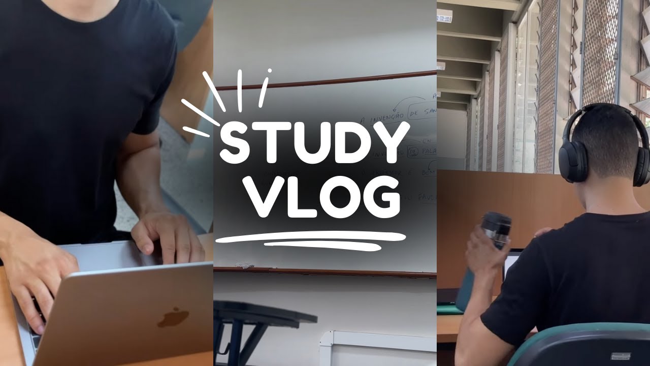 STUDY VLOG | me preparando para prova, biblioteca, academia, criando conteúdo para o meu ...