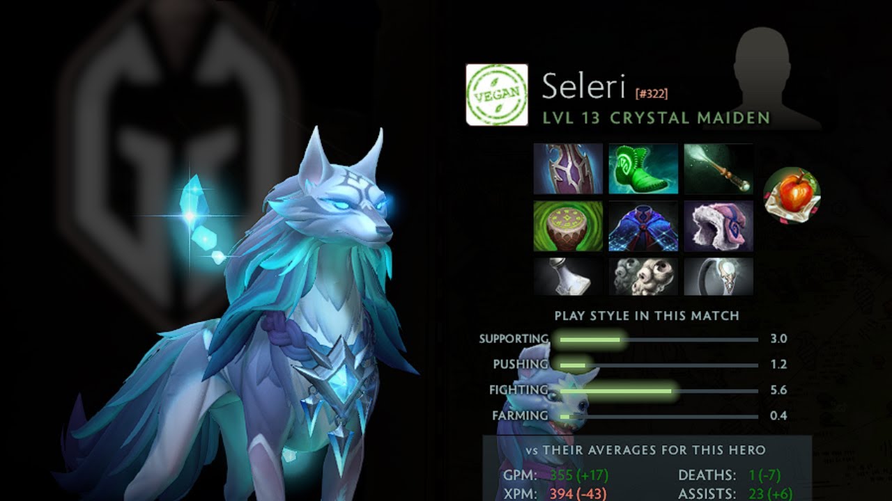 Dota 2 Replay 7.33b Seleri's -Soft Support- Crystal Maiden [Top Support ...