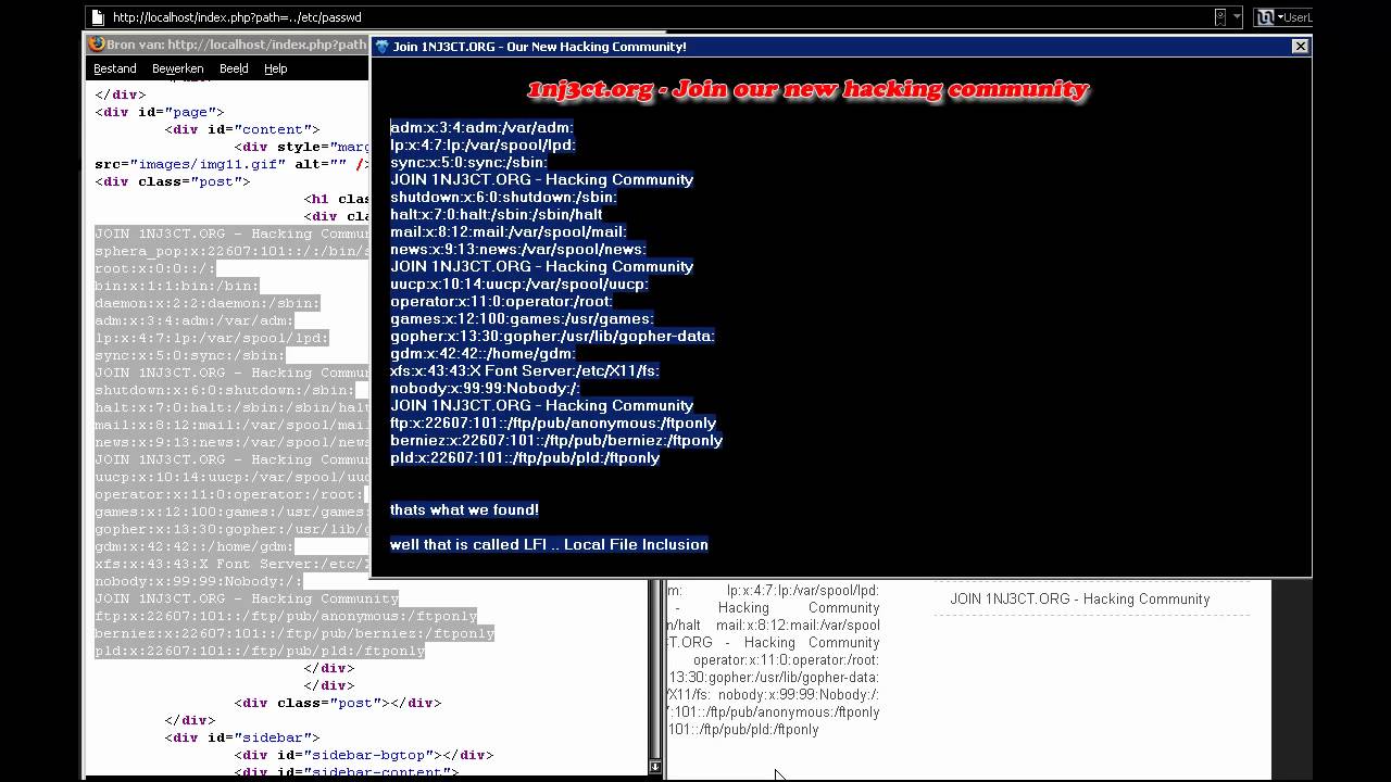 Local File Inclusion + Remote File Inclusion Defacing by 1nj3cth4x ...