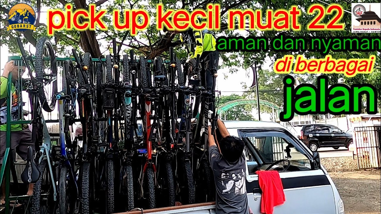 cara loading sepeda di mobil pick up - YouTube