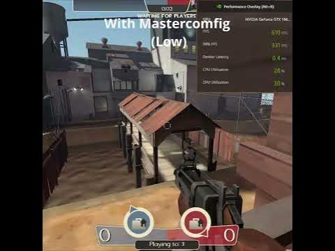 TF2 with and without Mastercomfig - YouTube