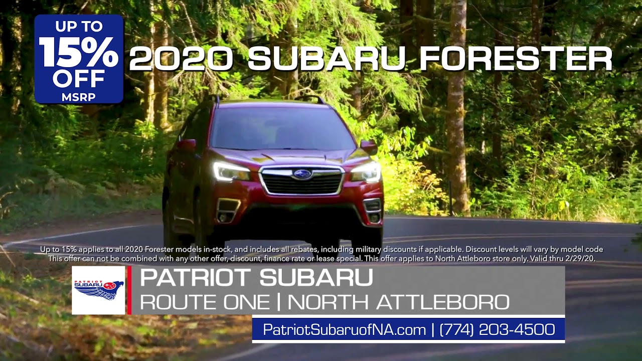 Patriot Subaru of North Attleboro - 2020 Subaru Forester - up to 15% ...