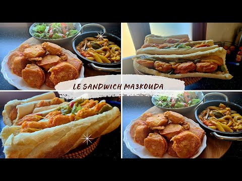 Le MEILLEUR sandwich de l'été: le sandwich MA3KOUDA( galette de pomme ...