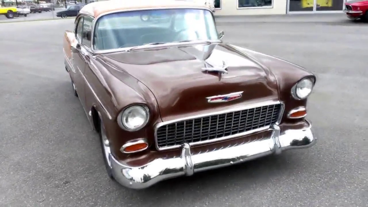 1955 Chevrolet 2 Door Hard Top Brown - YouTube
