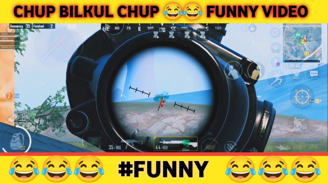 Pubg mobile clutch moments ||Chup bilkul chup 😂😂 #highlights #youtube ...